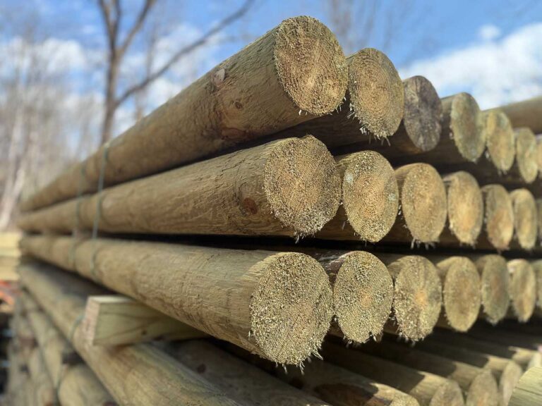 12-Foot Treated Round Posts: Best Uses | Treated Wood Posts