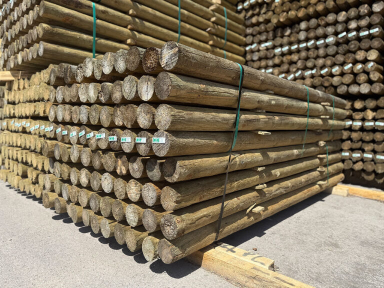 8 Ft Round Fence Post Sizes & Uses | Treated Wood Posts