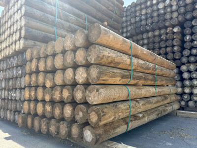 8 Ft Round Fence Post Sizes & Uses | Treated Wood Posts